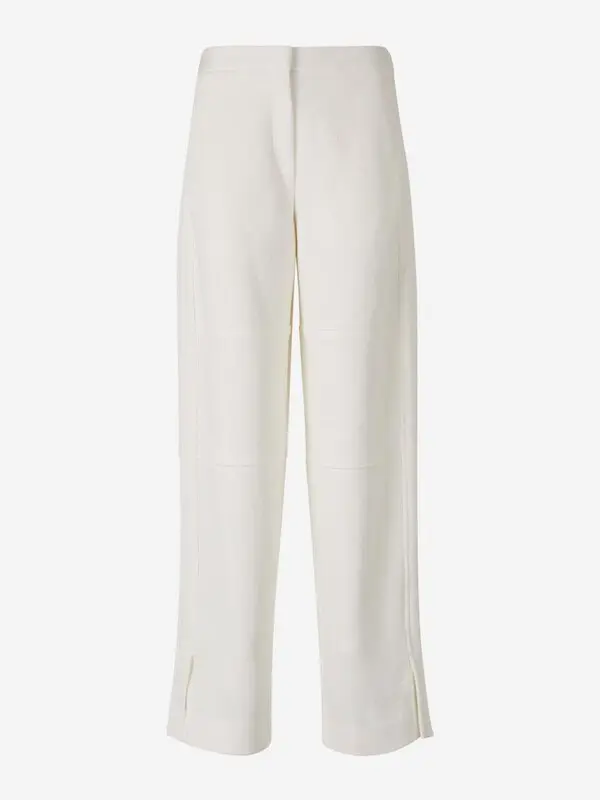 JIL SANDER Wide Viscose Trousers