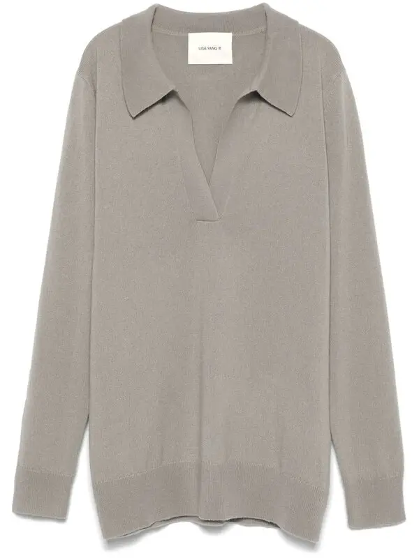 LISA YANG Josefine Cashmere Sweater - Pe Pebble