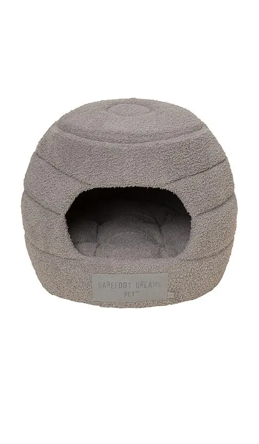 Barefoot Dreams Cozychic 2 In 1 Collapsible Pet Cave In Charcoal