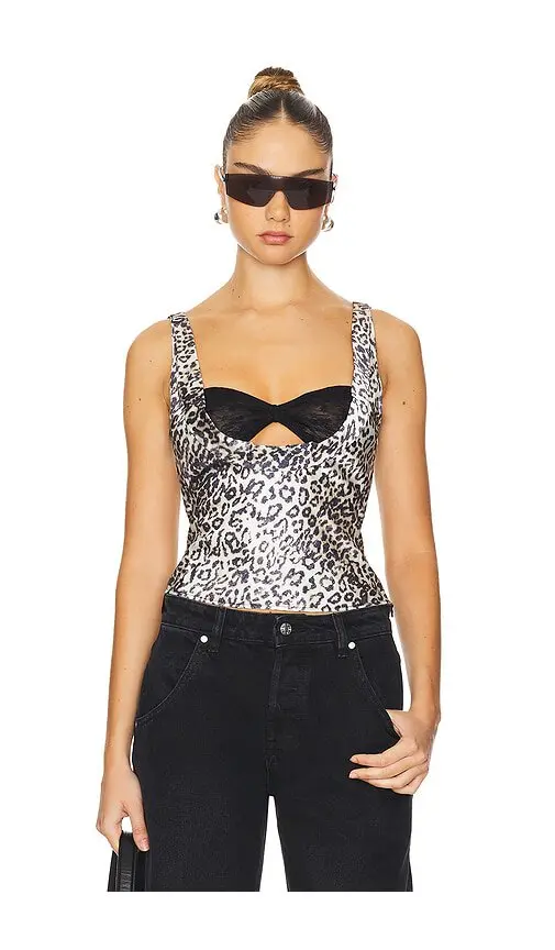 Lioness Delilah Top - Leopard Fade