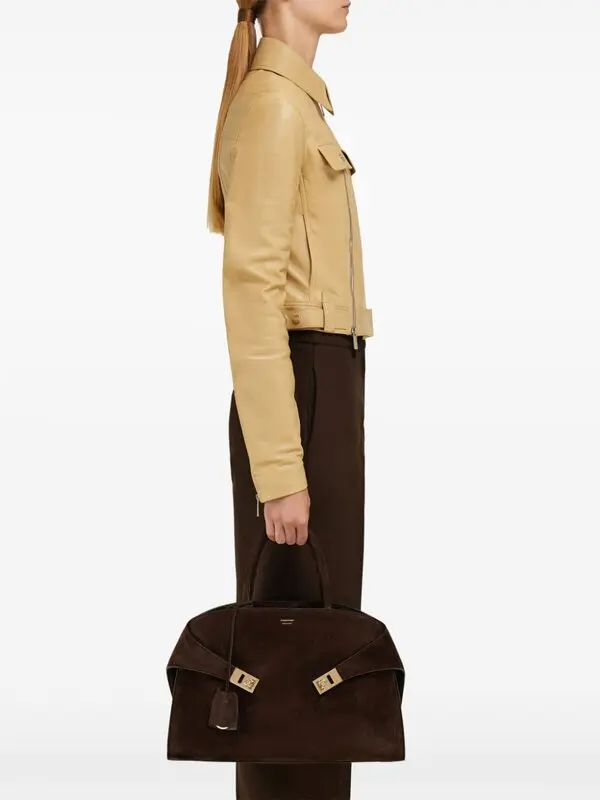 FERRAGAMO Medium Hug Tote Bag - Brown