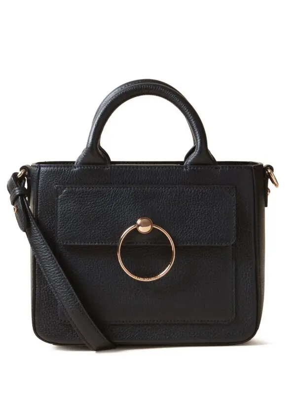 Claudie Pierlot Anouck Leather Tote Bag In Black 40% Off