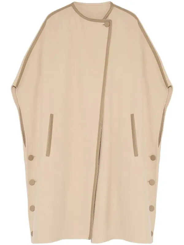 YVES SALOMON Double-layer Cashmere-blend Cape