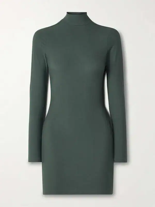 green emerald velvet dress Few Moda | Soft Lounge Slip Dress main image 1
