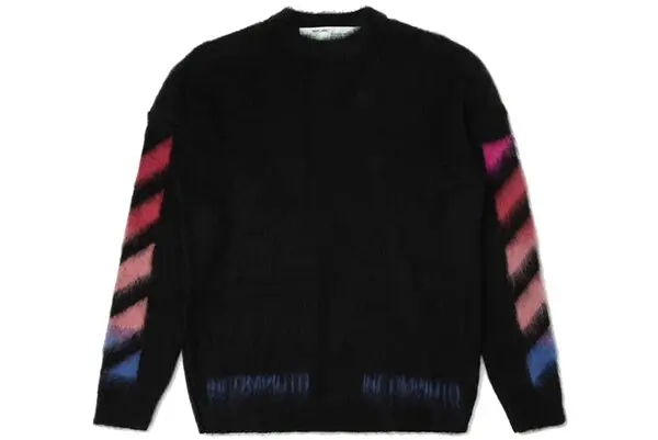 Off-White Diag Brushed Sweater - Black