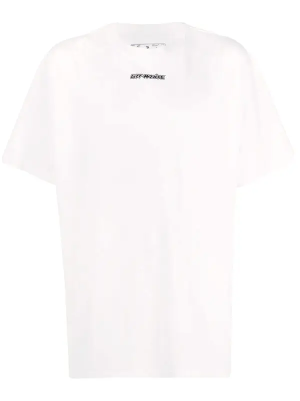 Off-White Off Marker Red Arrows Oversized Tee Shirt - White