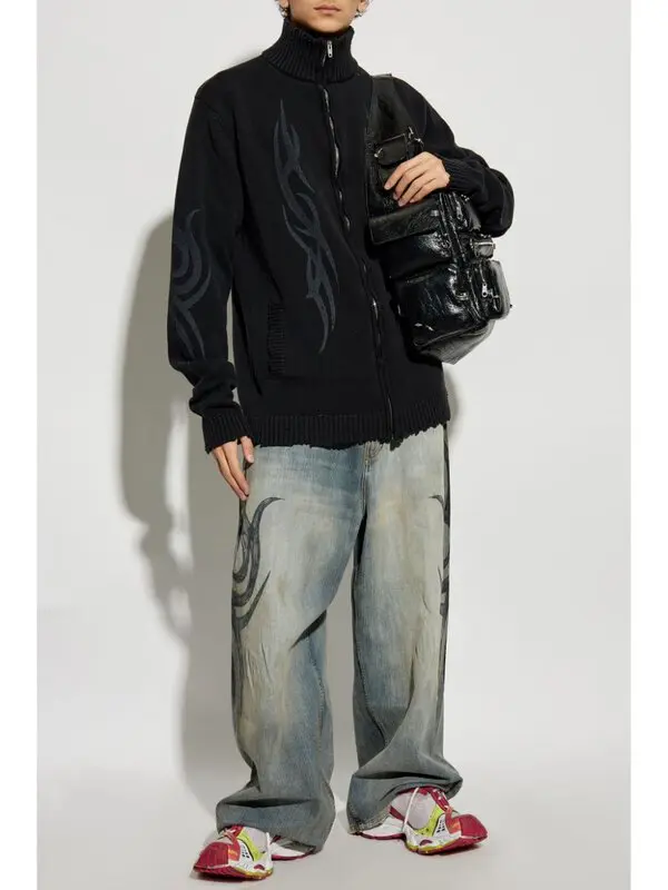 Balenciaga Y2k Zip-up Cardigan