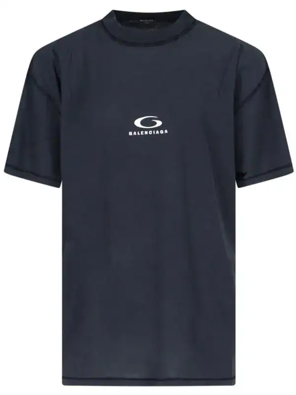 Buy Balenciaga Logo T-shirt - Black At 44% Off | Editorialist