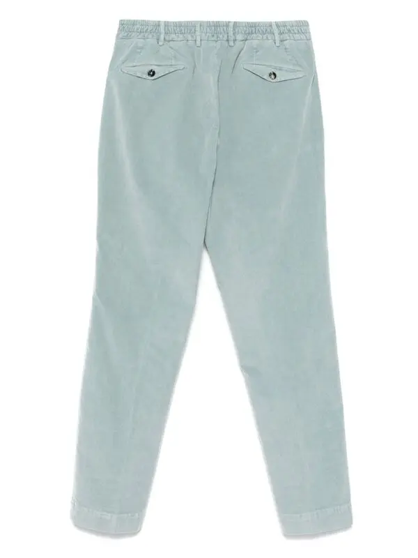 DELL'OGLIO Corduroy Tapered Trousers - Blue