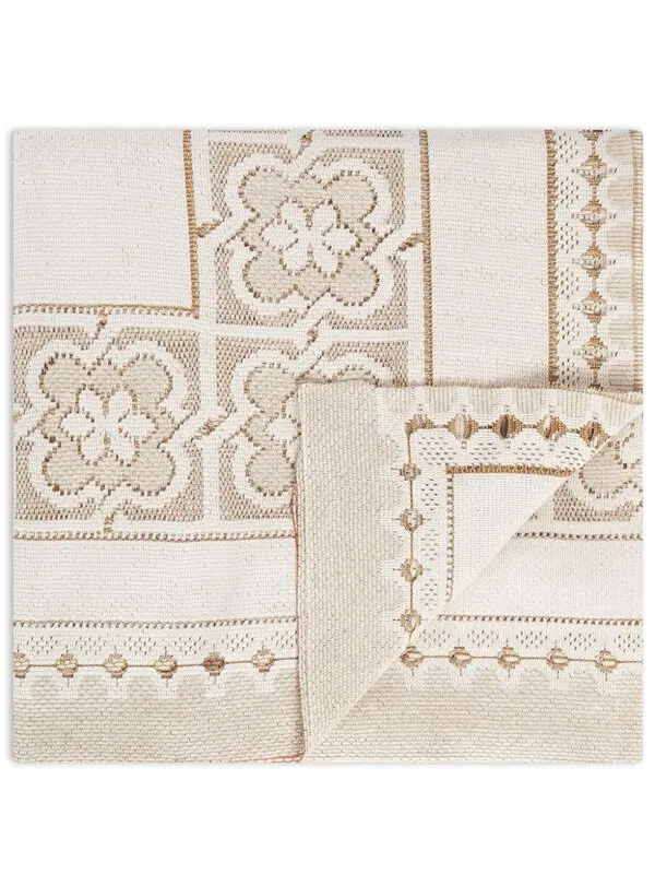 La DoubleJ Medium Lacey Tablecloth - Neutrals