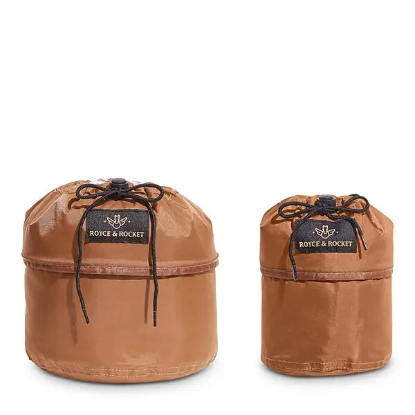 ROYCE & ROCKET The Day To Night Catch All, Set Of 2 - Tobacco