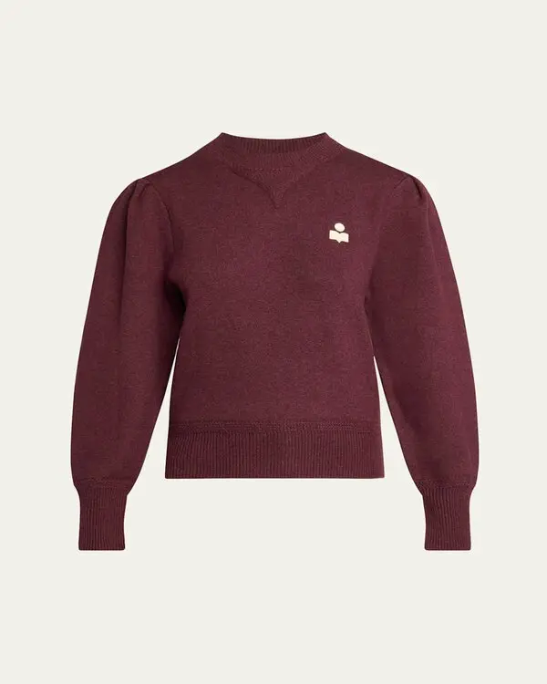 Isabel Marant Kelaya Logo Sweater - Burgundy