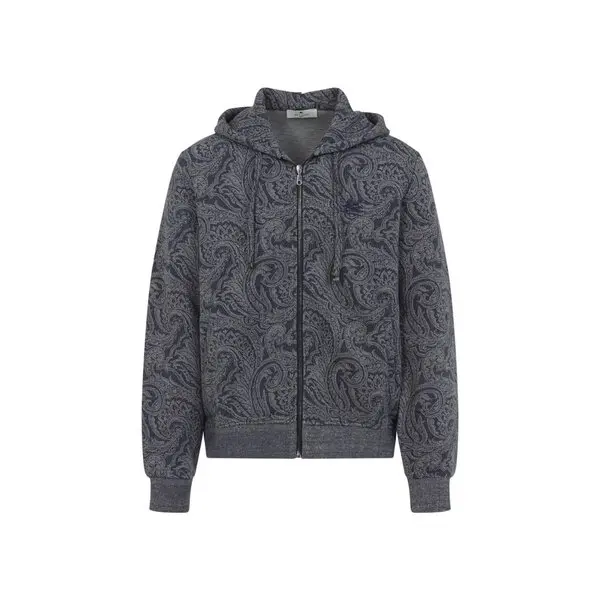 Etro Zipped Hoodie With Welt Pockets