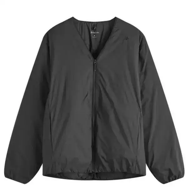 Goldwin V-Neck Zip Down Cardigan In Black - 70% Off | Editorialist