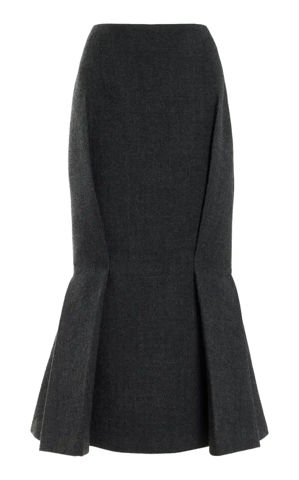 Prada Suiting Midi Skirt - Black