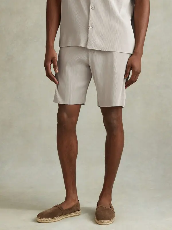 REISS Conor Ribbed Shorts