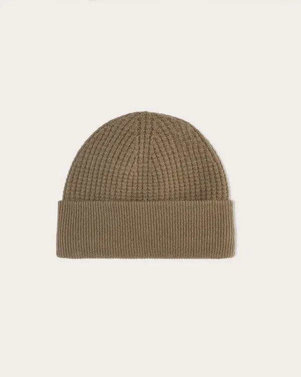 Everlane Waffle Knit Beanie - Camel