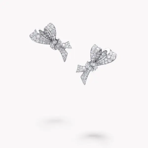 Graff Tilda’s Bow Diamond Stud Earrings