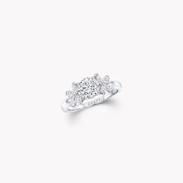 Graff Classic Butterfly Round Diamond Ring