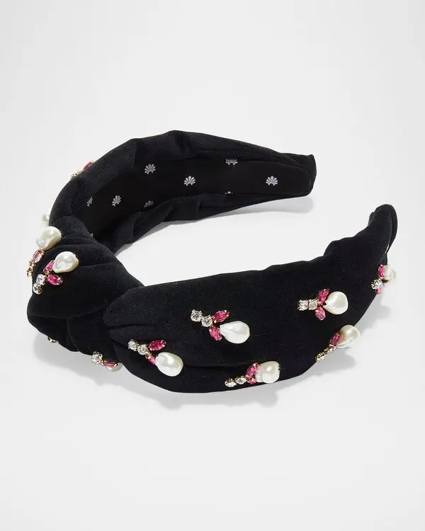 Lele Sadoughi Acorn Pearly Knotted Headband