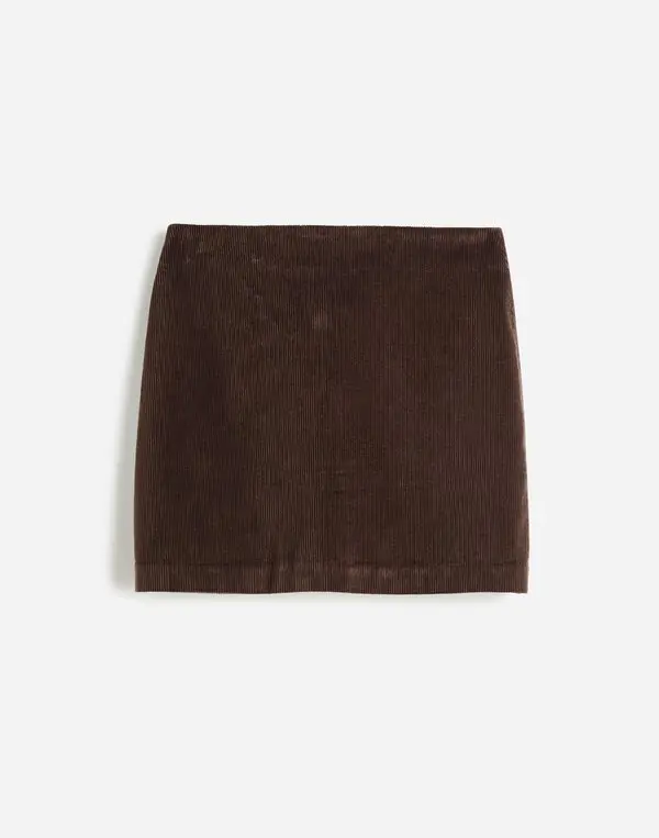 Madewell Corduroy Mini Skirt - Dark Carob