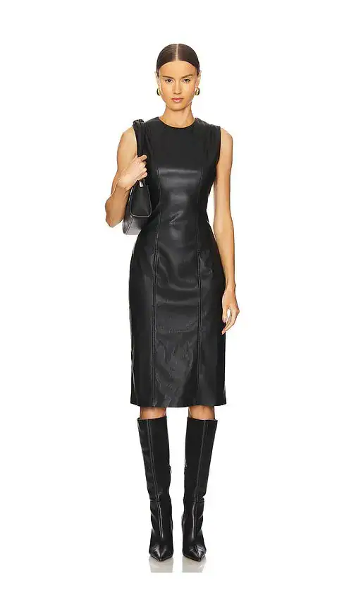 steve madden faux leather dress Steve Madden Kailey Dress