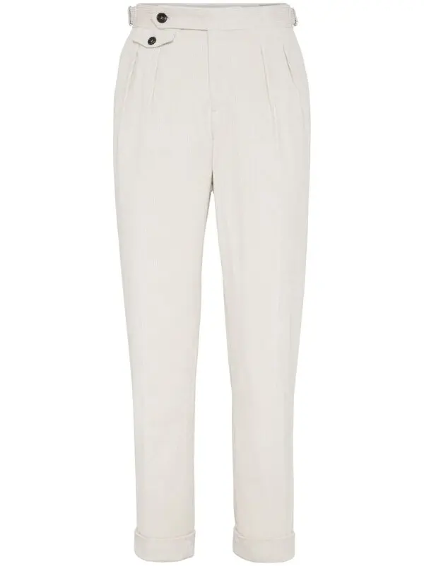 Brunello Cucinelli Cotton-cashmere Corduroy Trousers