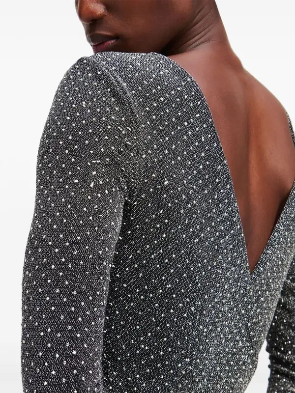 Karl Lagerfeld Crystal-embellished Bodysuit