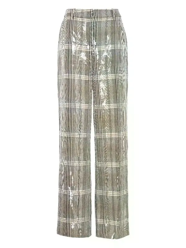 3.1 Phillip Lim Sequin Plaid Trousers