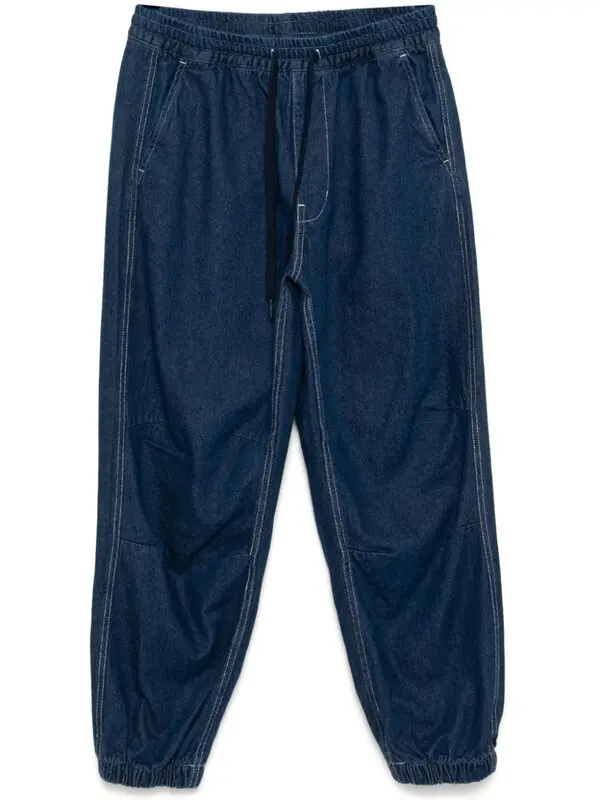 CHOCOOLATE Drawstring Tapered Jeans