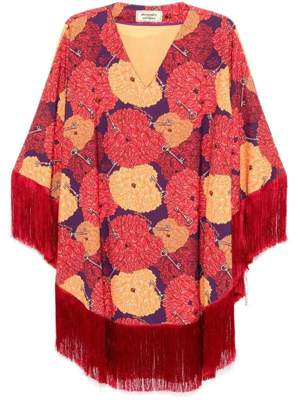 ALESSANDRO ENRIQUEZ Floral-print Mini Dress