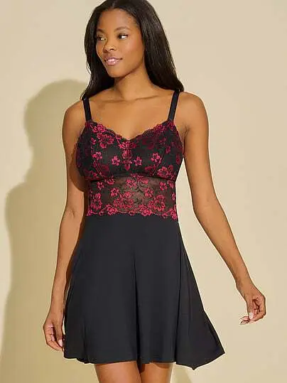 Victoria's Secret Cosabella Savona Curvy Chemise & G-string Set