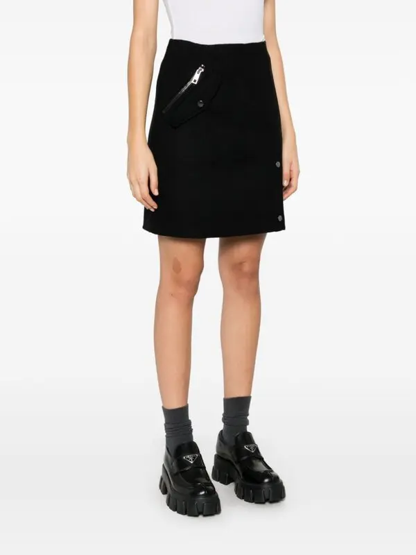 P.a.r.o.s.h Wool A-line Mini Skirt