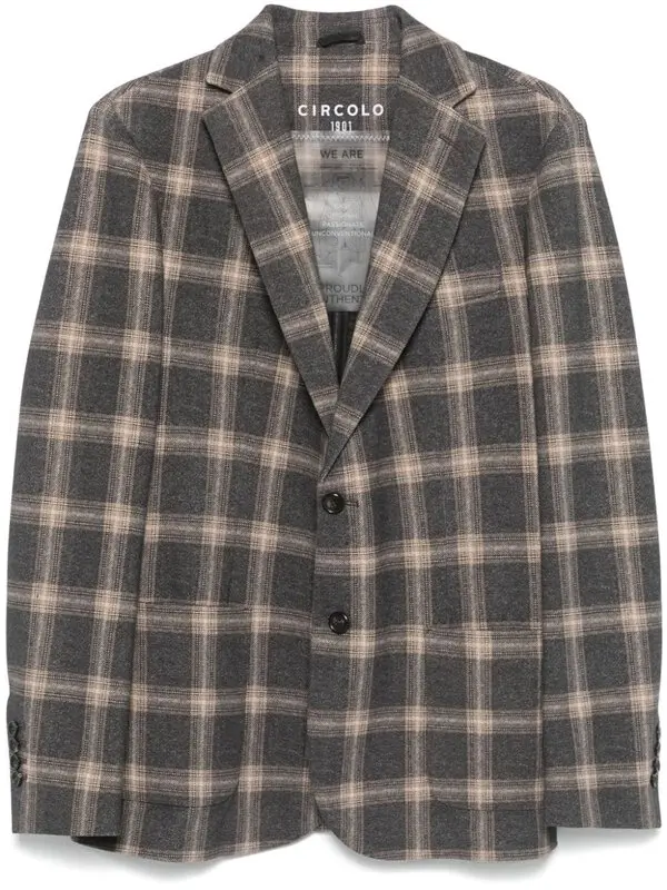 CIRCOLO 1901 Cotton Single Breasted Jacket - Camel