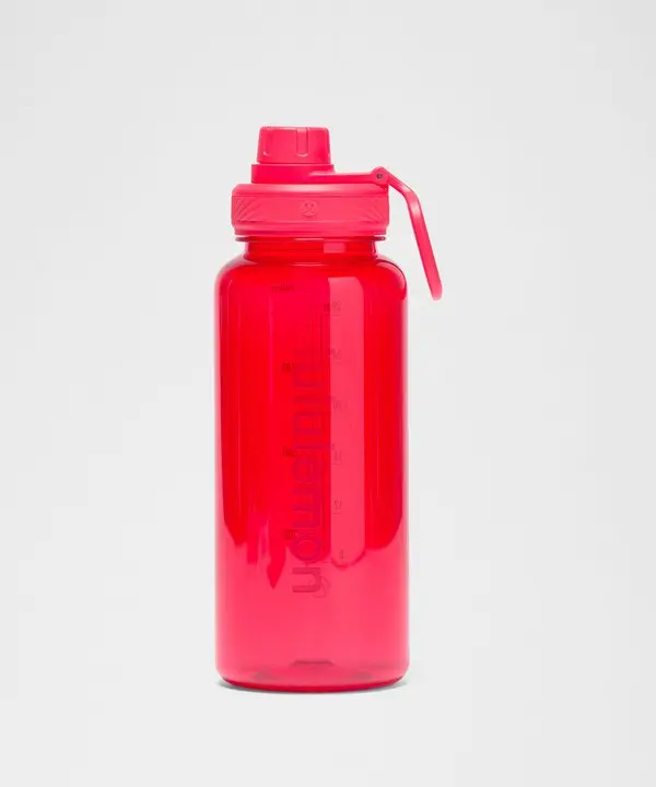 Lululemon Back To Life Clear Bottle 32oz - Red Glow