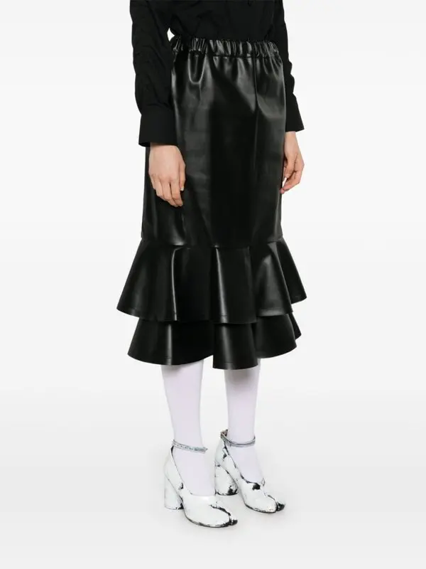 Comme Des Garçons Ruffle-hem Midi Skirt