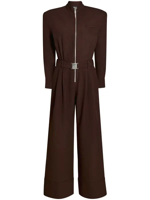 SEROYA Ser.o.ya Vera Crepe Jumpsuit - Brown
