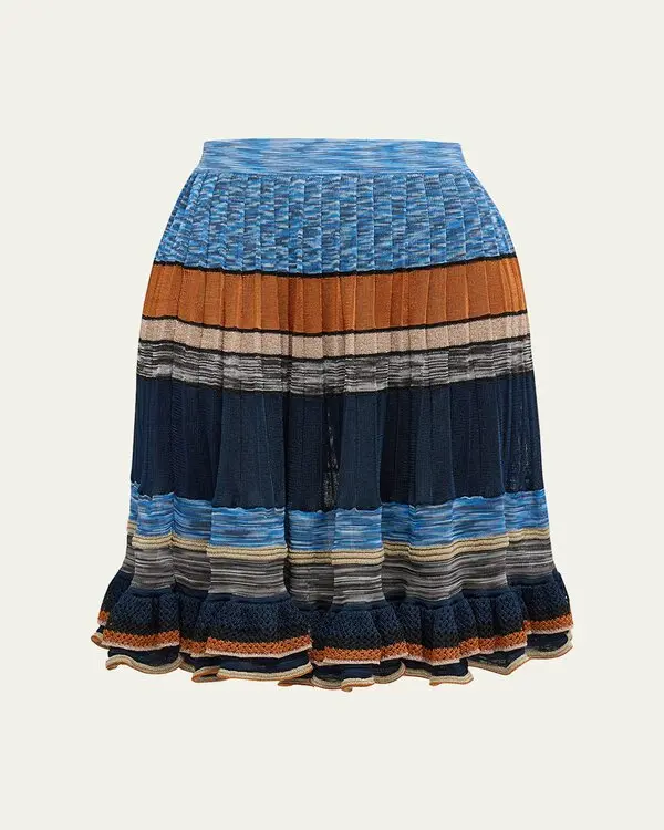 Ulla Johnson Eios Striped Knit Skirt - Multi