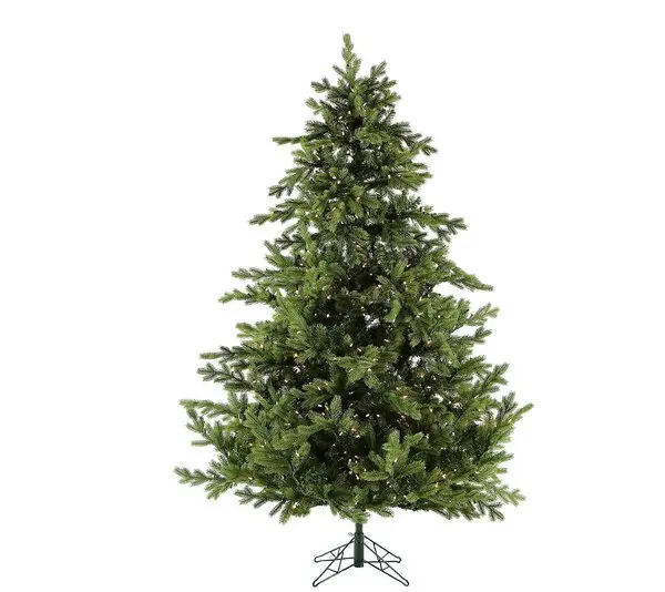 FRASER HILL FARM 9-ft. Foxtail Pine Christmas T Ree With Warm W