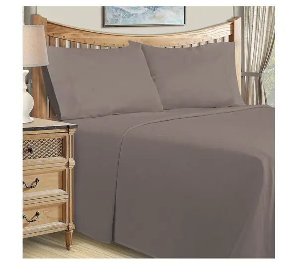 SUPERIOR 1500tc Cotton Blend Deep Pocket Bed Sh Eet Set, Queen