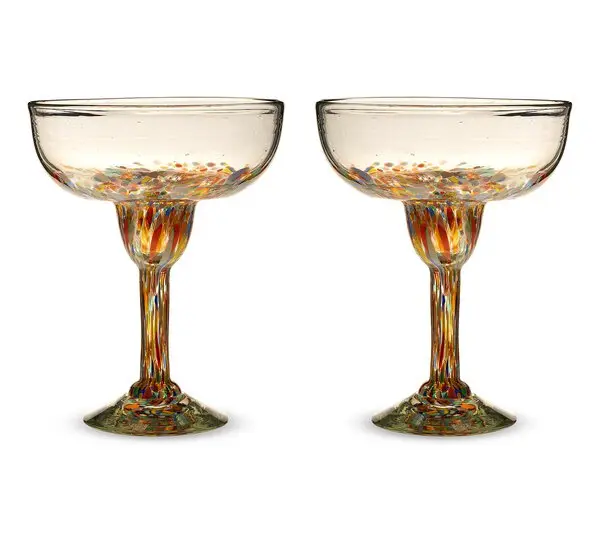 VISKI Twine Artistico Recycled Margarita Glass Set