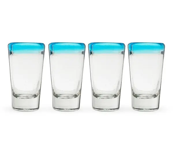 TWINE Primavera Recycled Shot Glass Set Of 4 - One-color
