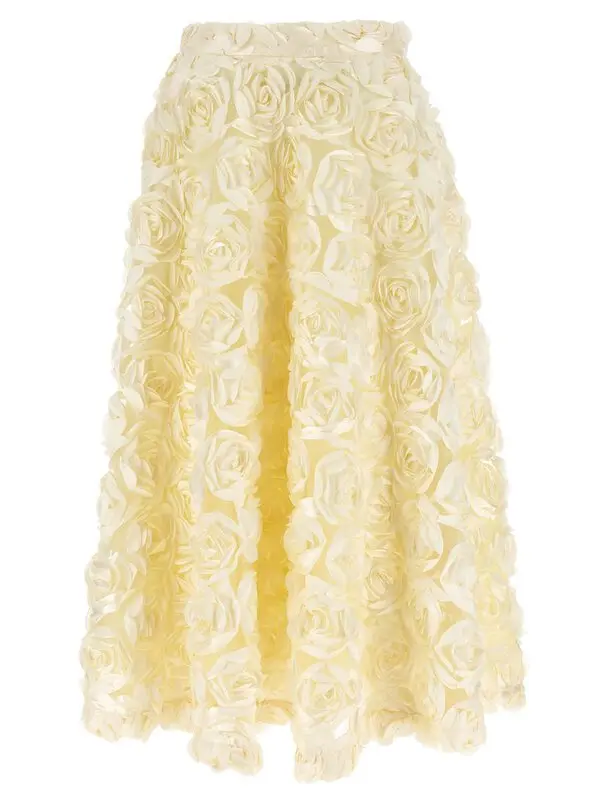 Remain Birger Christensen Maxi Sun' Skirt - White