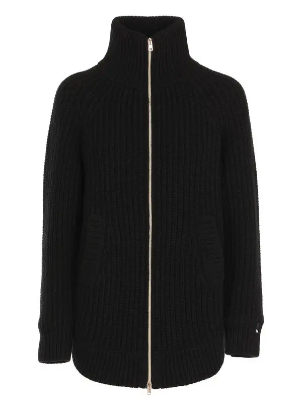 Herno Wool Cardigan With Nylon Interior