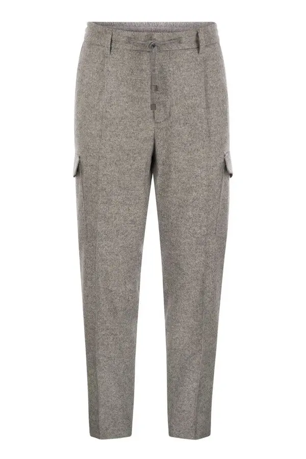 Peserico Wool, Silk And Cashmere Jogger Trousers
