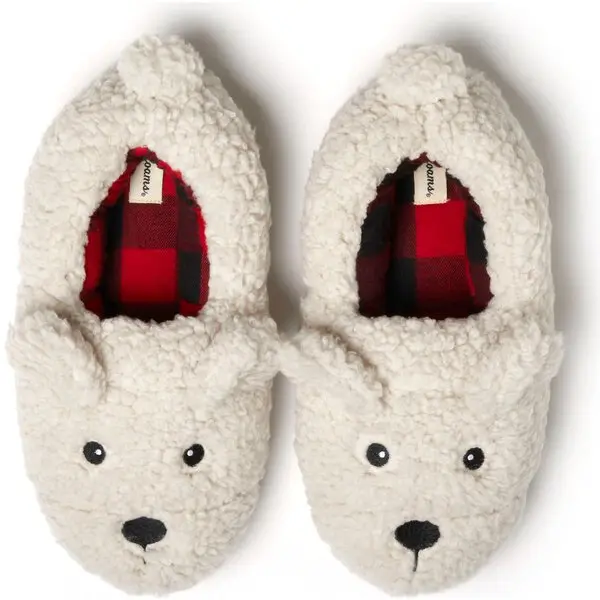 DEARFOAMS Animal Closed Back Slipper - Creme Brulee
