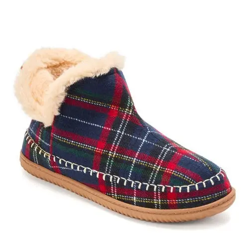 DEARFOAMS Brixen Bootie Slipper - Blue Multi
