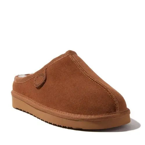 DEARFOAMS Fireside Greta Shearling Clog Slipper - Chestnut