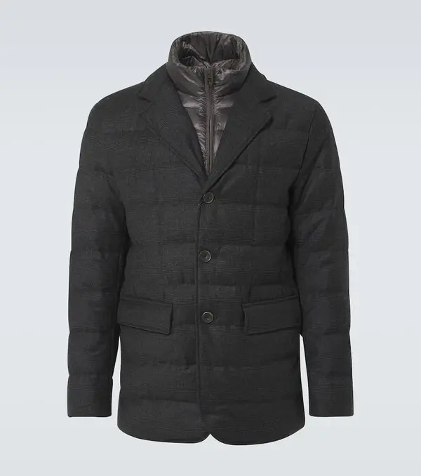 Herno Convertible Wool And Cashmere Blazer