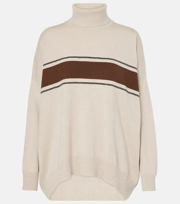 Brunello Cucinelli Wool, Cashmere, And Silk Sweater